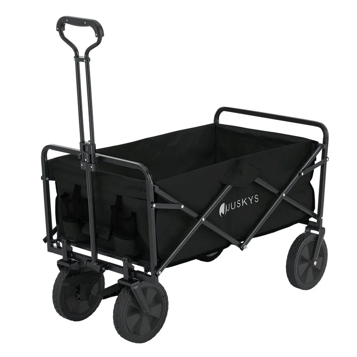 Bolderkar / Handkar / Transportkar - Opvouwbaar - Max. 100kg - Zwart ...